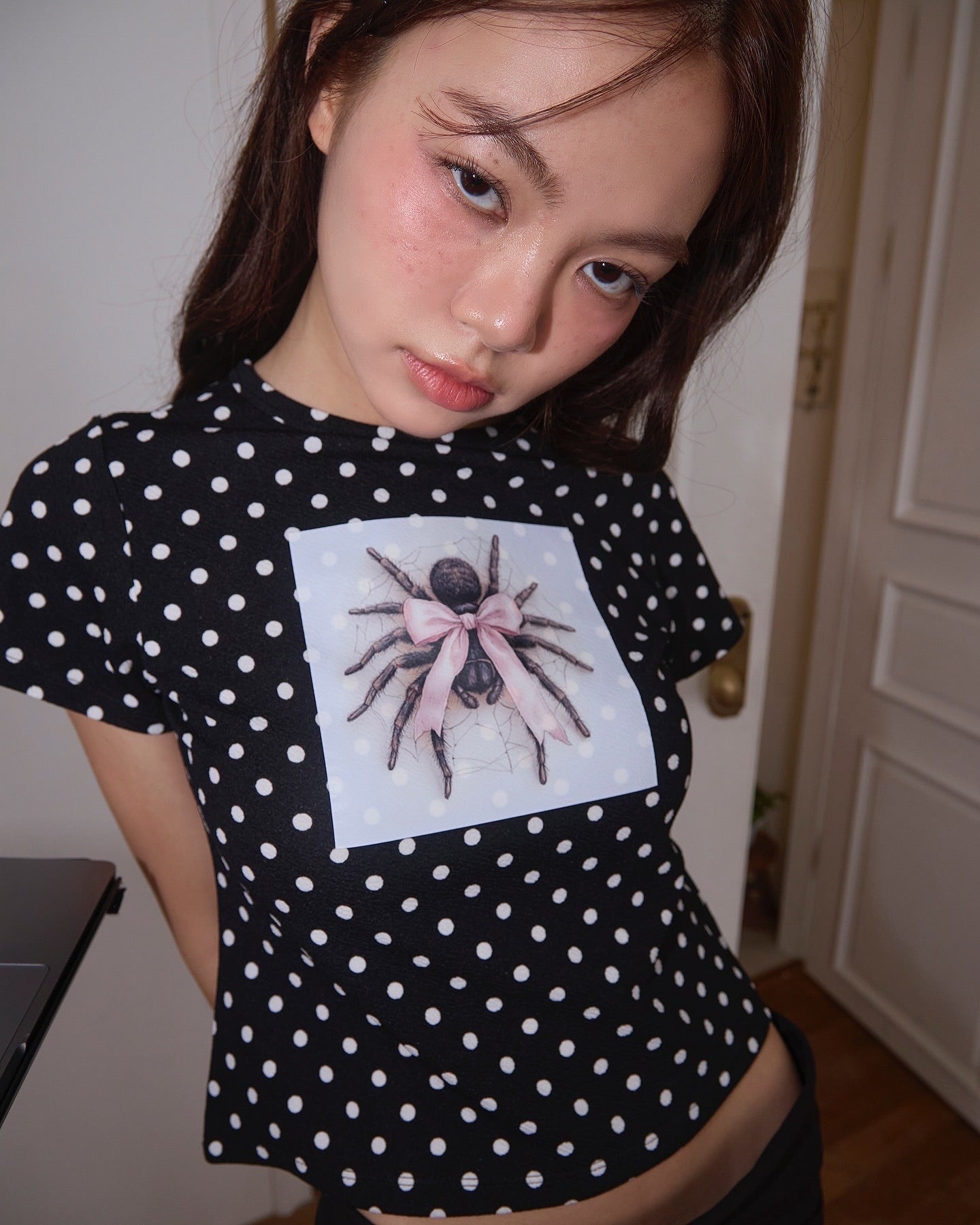 [ Pre-order ] Polka Dot Spider Tee – Twinkle Star